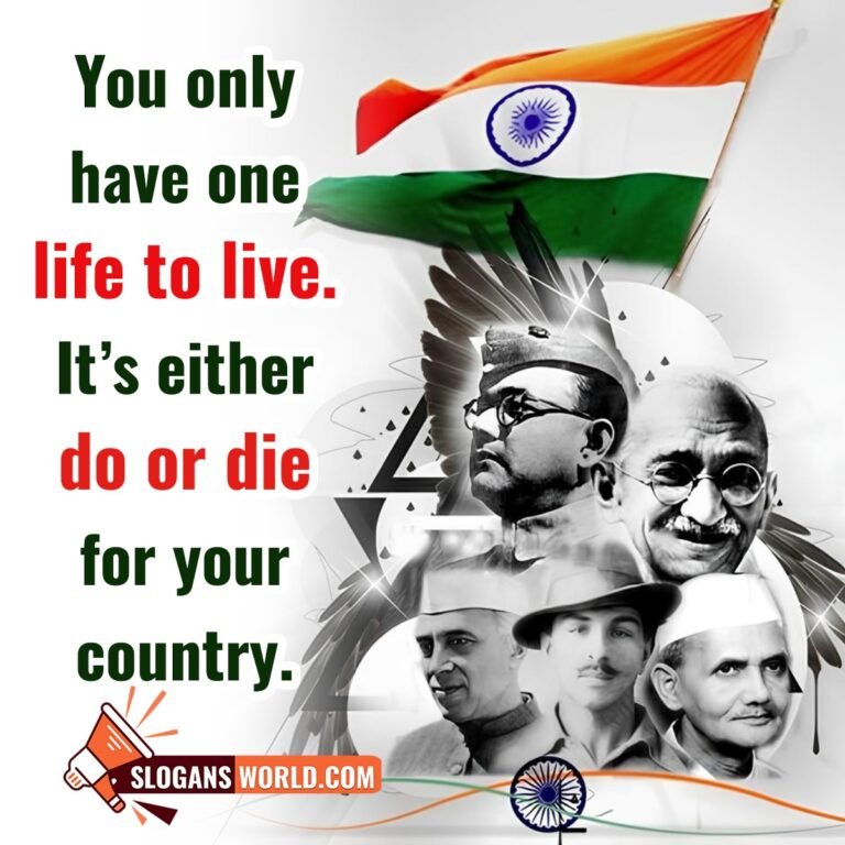 Slogans Honouring Freedom Fighters of India - Slogans World