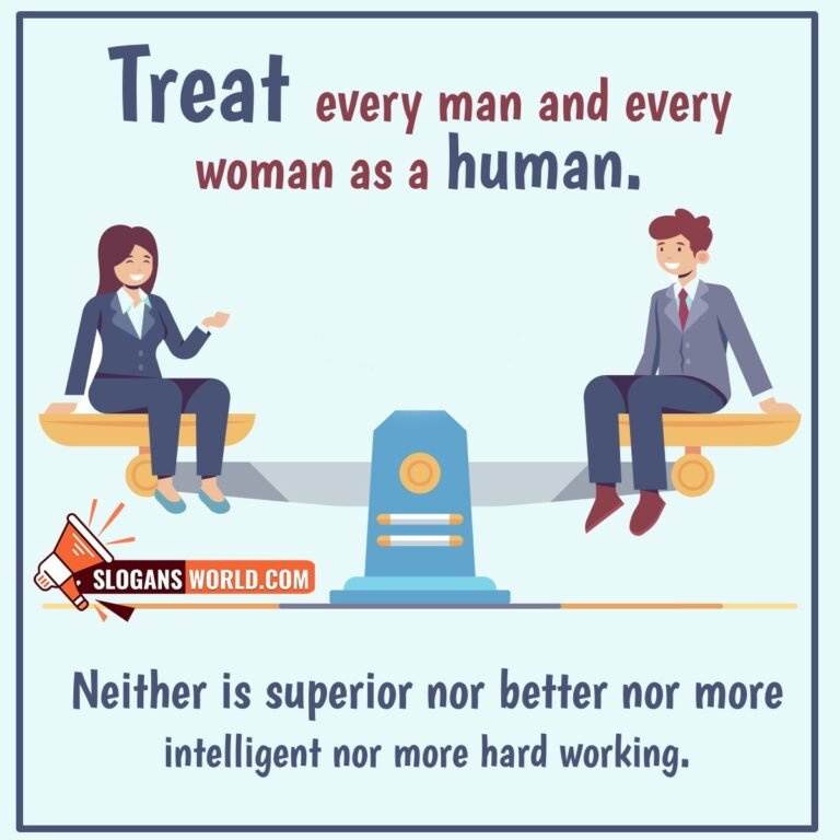 Gender Equality Slogans for Awareness and Social Change