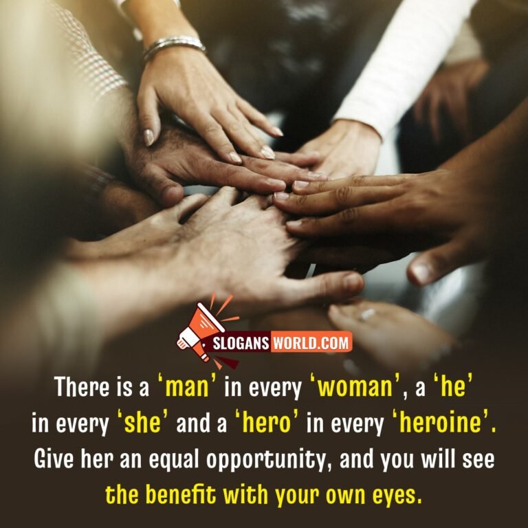 Gender Equality Slogans for Awareness and Social Change