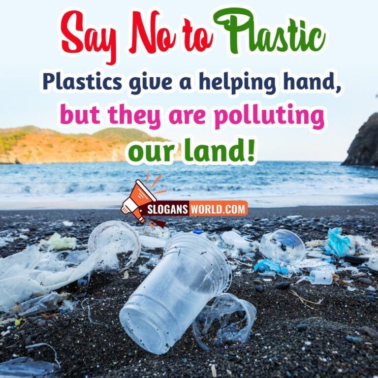 Say No to Plastic Slogans for Clean Planet Campaigns - Slogans World