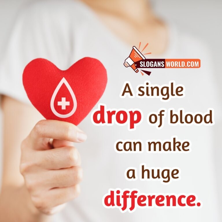 Powerful Blood Donation Slogans to Encourage Saving Lives - Slogans World