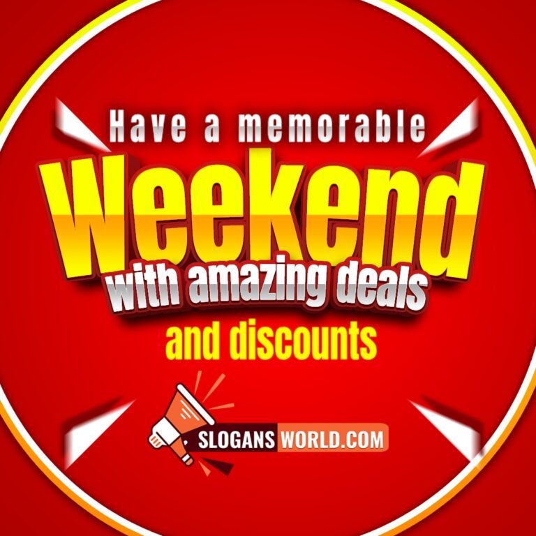 Best Weekend Sale Slogans to Boost Shopping Fun - Slogans World