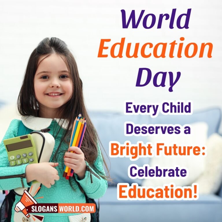 Powerful Slogans for World Education Day Awareness