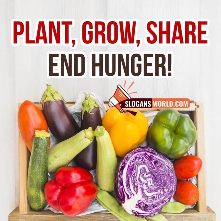 Global Awareness Slogans for World Food Day - Slogans World