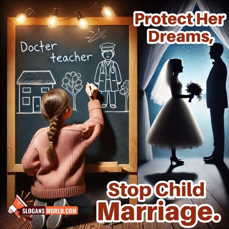 Awareness Slogans Against Child Marriage - Slogans World