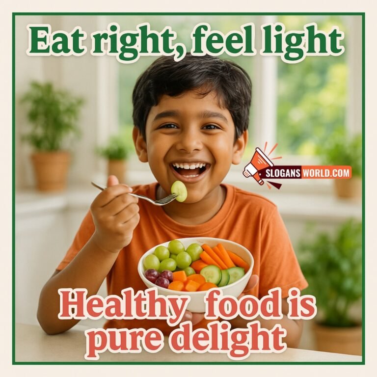 Catchy Food Slogans for Healthy Eating and Smart Choices