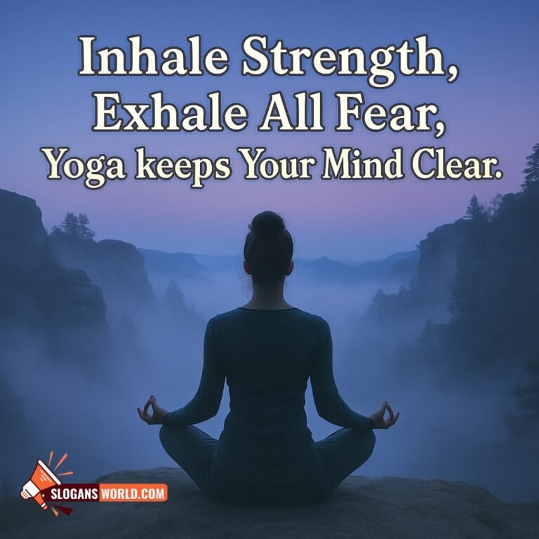 Top Yoga Slogans for Wellness, Balance & Daily Inspiration - Slogans World