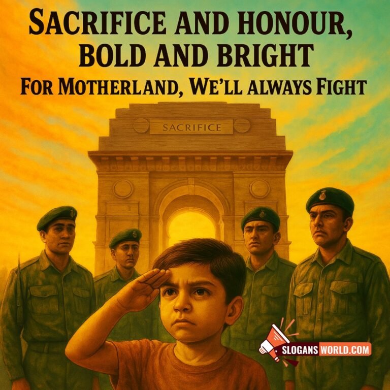 Patriotic Slogans Showing Love for the Nation