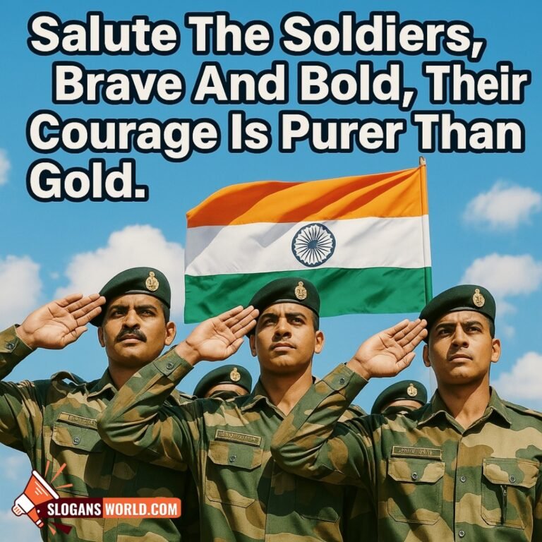 Indian Army Slogans to Salute Brave Soldiers