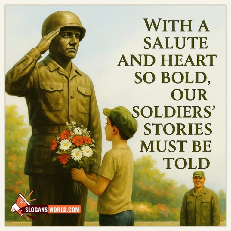 Powerful Slogans for Soldiers to Honor Their Bravery