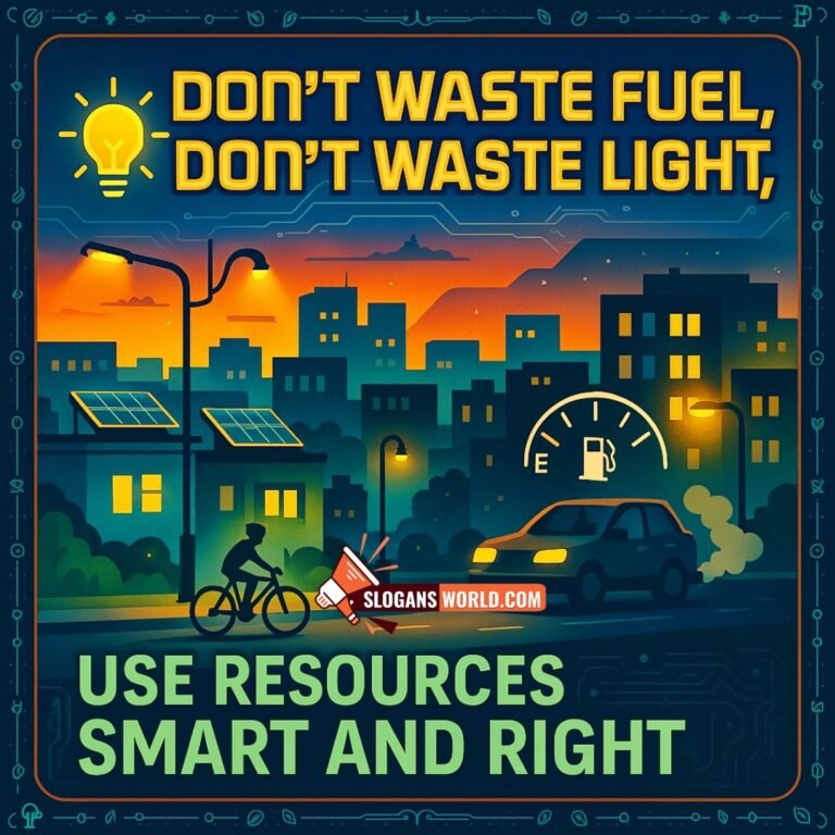 Slogans to Preserve Natural Resources Creatively