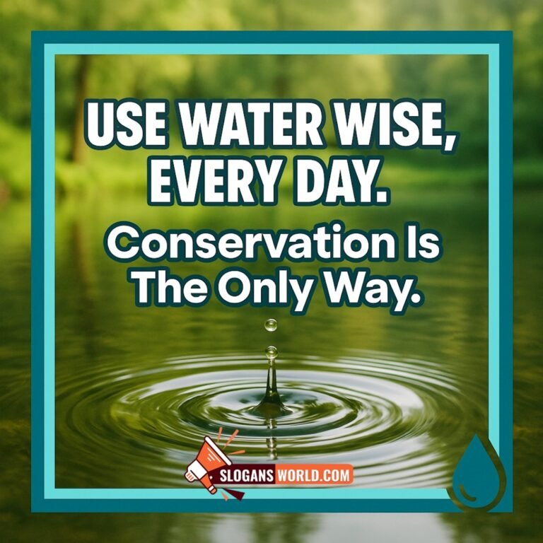 Water Conservation Slogans to Save Every Drop