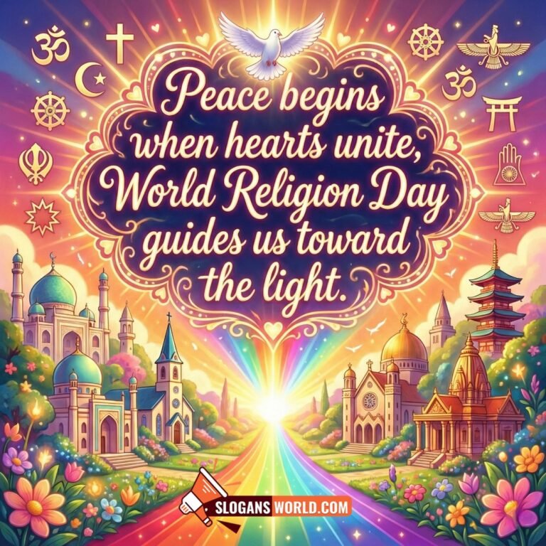 World Religion Day Slogans for Peace, Unity, and Harmony